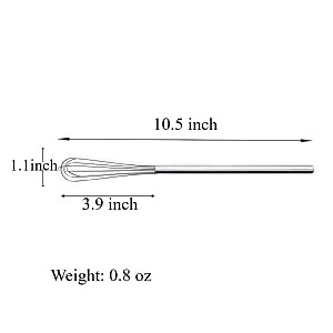 FLYINGSEA Whisk,Small Whisk,Mini Whisk,Stainless Steel Whisk,Wisk,Whisks for cooking,Cooking and Kitchen Gadget.