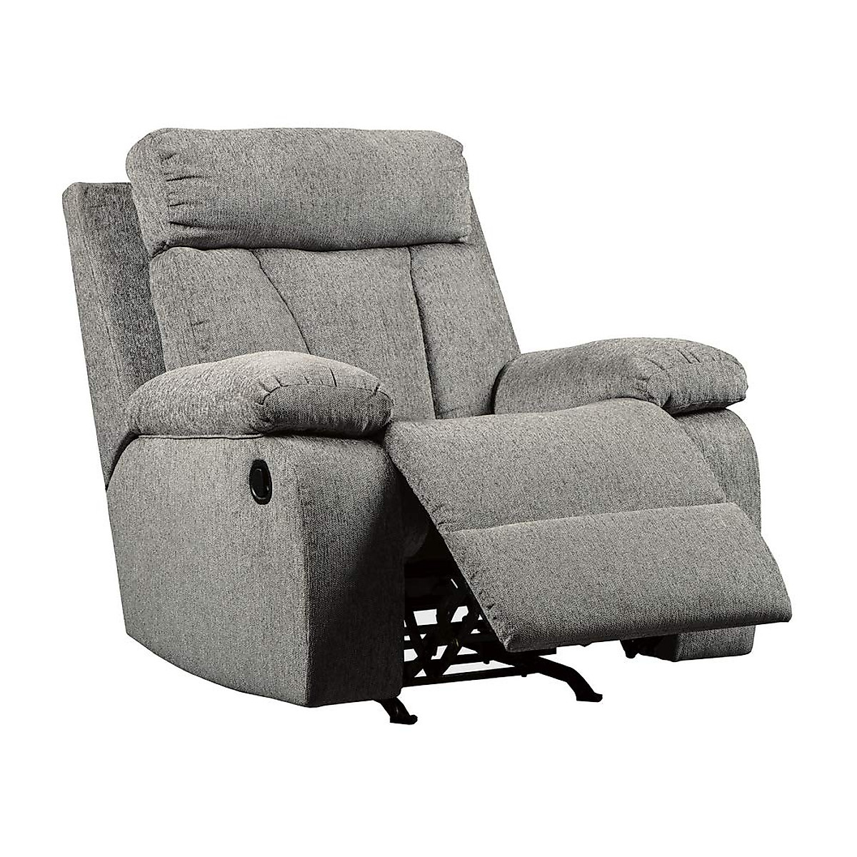 Signature Design by Ashley Mitchiner Contemporary Manual Rocker Recliner, Gray