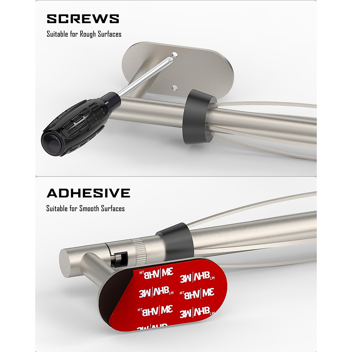 BATHDANCE Paper Towel Holder Under Cabinet, Single Hand Operable Roll Holder with Damping Effect,No Drilling or Wall Mounted SUS304 Stainless Steel for Kitchen Bathroom (Sliver)