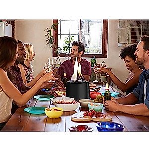 SNHPDH Tabletop Fire Pit, Indoor Mini Fire Pit Outdoor Portable Ethanol Fire Bowl, for Balcony Patio Personal Fireplace