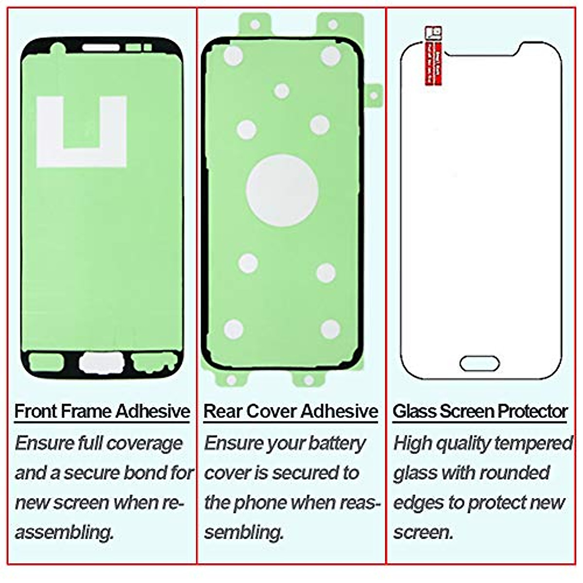 Display Touch Screen (AMOLED) Digitizer Assembly with Home Button for Samsung Galaxy S7 (5.1 inch) All Models G930 G930A G930P G930T G930V G930R4 G930F G930W8 G930U (Repair Tools) (BLACK)