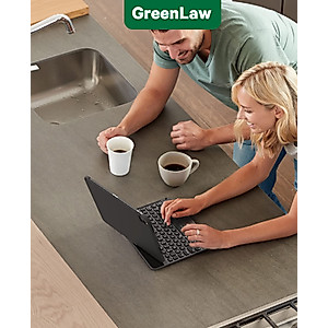 GreenLaw iPad Air 5th 4th Generation Case with Keyboard, DIY 7 Color Breathing Backlit, 360° Rotatable, Auto Sleep, Keyboard Case for iPad Pro 11 Inch(4th/ 3rd/ 2nd/ 1st Gen.), Black