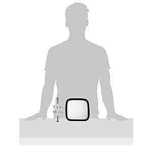 Rugged Ridge 11006.02 Door Mirror Head, Right, CJ-Style, Stainless Steel; 55-86 Jeep CJ , black