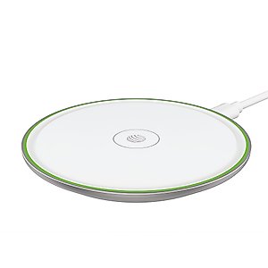 AT&T 15W Premium Wireless Charging Pad for Apple iPhone, Google Pixel, and Samsung Galaxy with Type C to C Cable (Black)