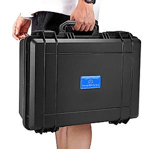 Hard Shell Travel Carrying Case for Xbox Series X - Waterproof Shockproof Case with Customized Foam Inlay for Xbox Series X Console, Headset, Games, Controllers, Cables and Other Accessories, Red