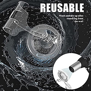 D Razor Holder for Shower Wall Waterproof Suction Cup Hooks, Shower Hooks for Bathrobe Loofah Towel, Shaver Hanger Removable, Heavy Duty Vacuum Hook for Bathroom Kitchen (2 PCS Double Hook)