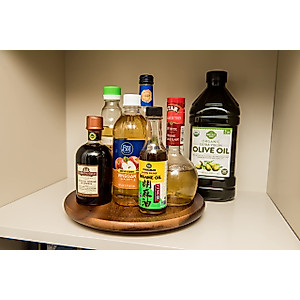 Lipper International Acacia Wood 10" Kitchen Turntable