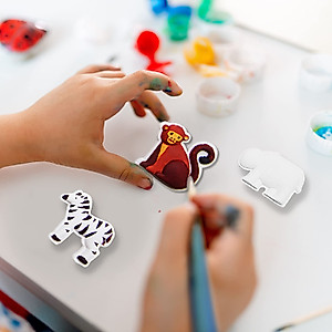 Funto Paint Your Own Unicorn and Animal, 16 Figurines Arts and Crafts Set for Kids, Ceramics to Paint, STEAM Projects Creative Activity DIY Toys Gift for Boys & Girls Age 3+, with Paint & Brushes