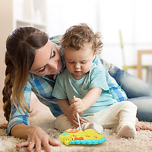 STEAM Life Baby Piano Toys, Baby Girl Toys Infant Toys, Dinosaur Toy Baby Music Toys, Baby Light Up Toys for 0 6 9 12 18 Months, Infant Toys for 1 Year Old Boy Girl Gifts, Baby Einstein Toys