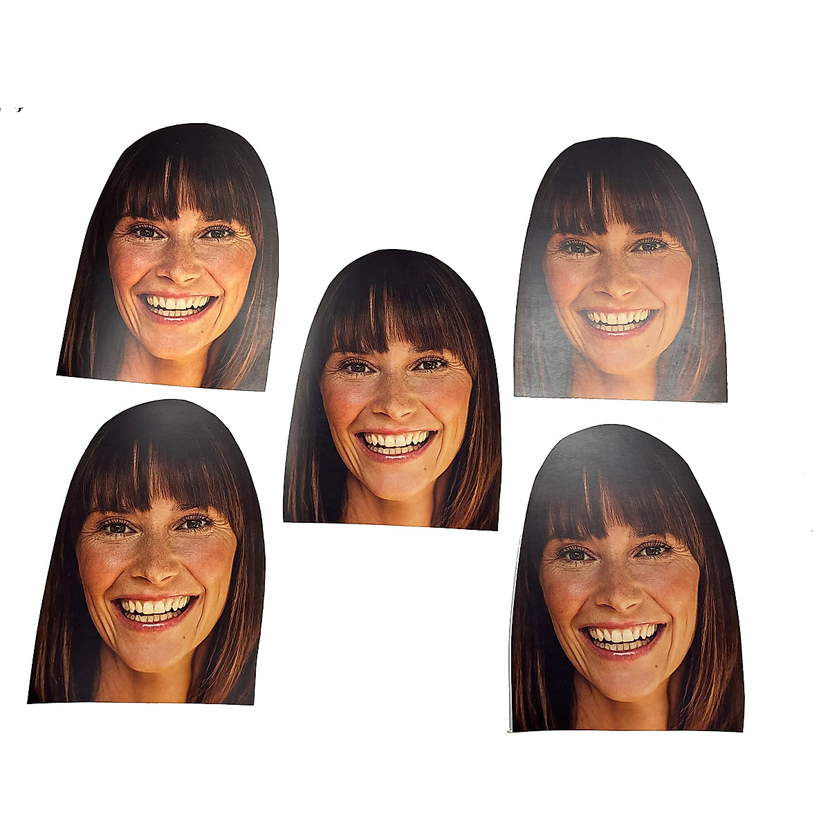 Face on a Stick, Custom face Cutout, Party Prop, Fat Face, Head Cutout, Fan Face, Wedding, Bachelor, Graduation, 6pcs, Option for More