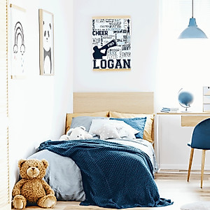 PrintChicks - Cheerleading Personalized Typography Print - Cheer Art Poster Decor for Girl's Room Cheerleader Gift