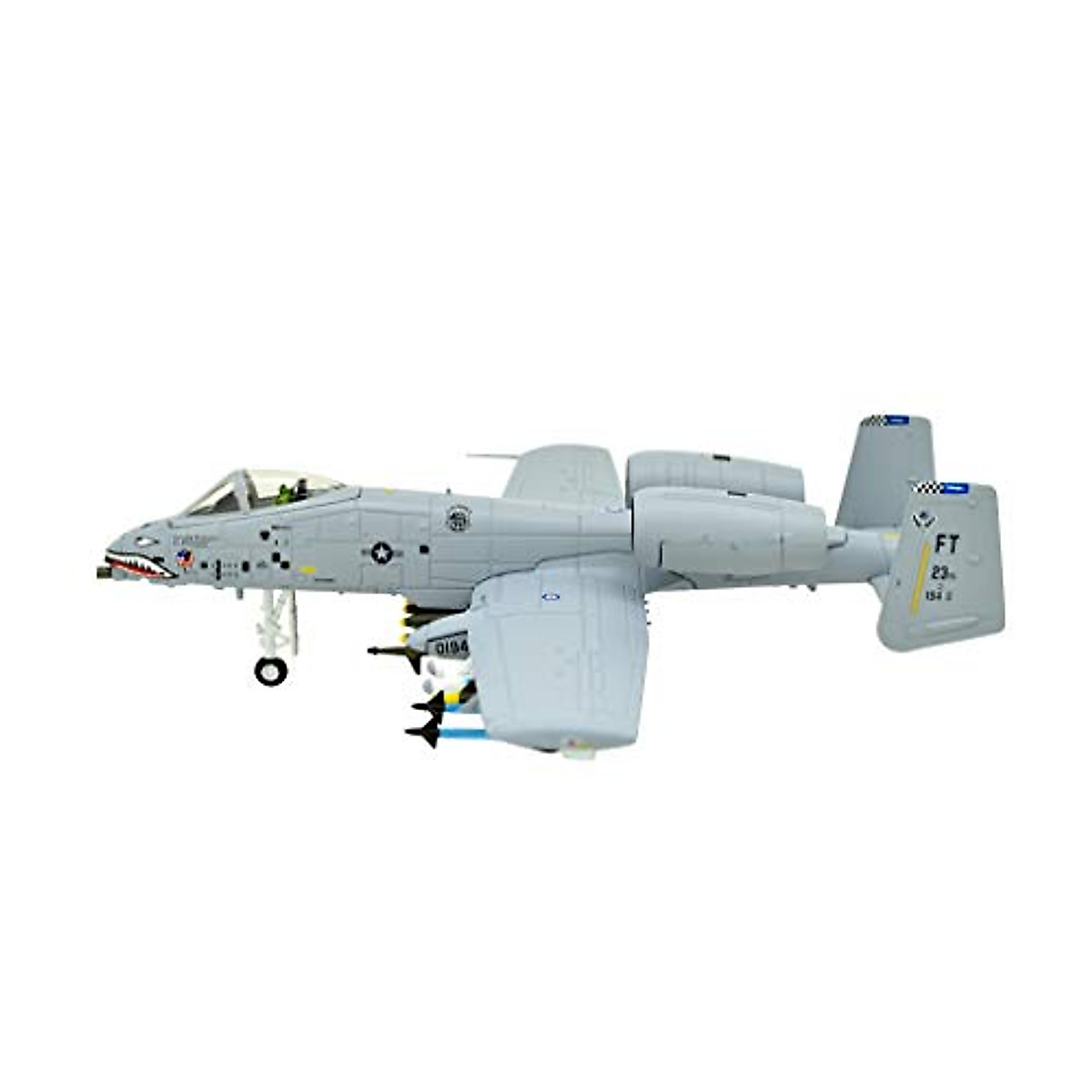 TANG DYNASTY(TM) 1:100 A-10 Thunderbolt II Ground Attack Aircraft Metal Plane Model,US Air Force, Military Airplane Model,Diecast Plane,for Collecting and Gift (Conventional Coating)