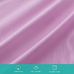 Bassinet Sheets Fit for Graco Sense2Snooze, Snoo, Delta Children, Dream On Me Karley, Chicco and Regalo Baby Bassinet,100% Cotton, 2 Pack, Ultra Soft Bassinet Sheet, Pink and Purple