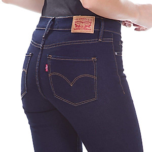 Levi's Women's 314 Shaping Straight Jeans, Darkest Sky - Dark Indigo, 31