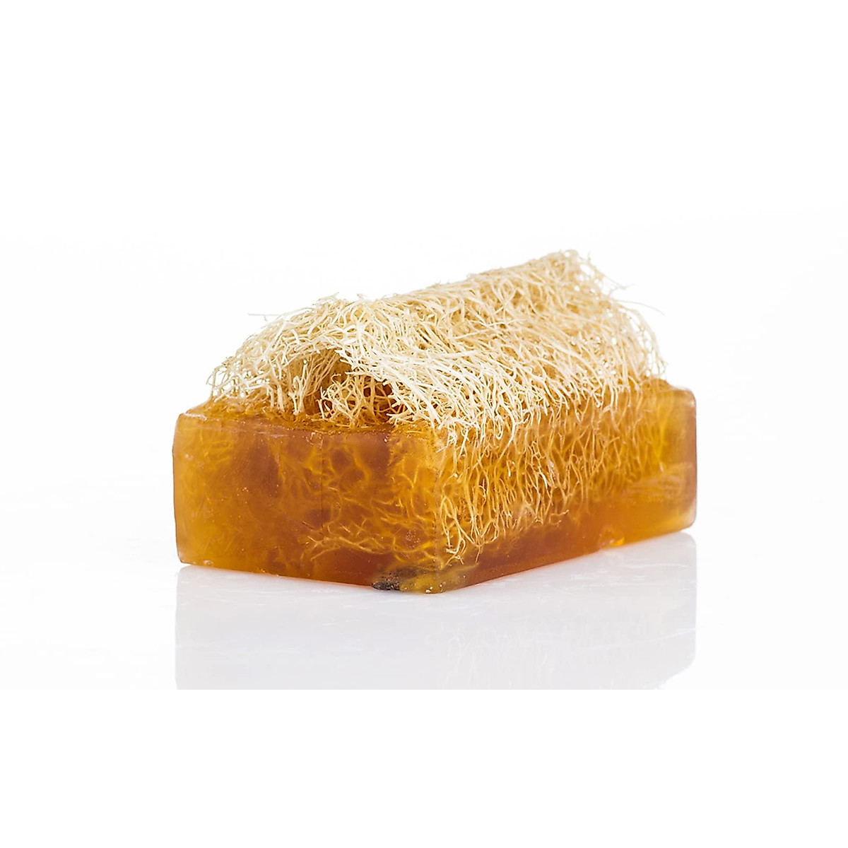 SABUN CO. Coconut Oil Loofah Soap - Natural Exfoliating Soap Bar for Face & Body Scrub - Moisturizing Soap for Softer Skin - Handmade with Coconut Oil, Jojoba Oil, Witch Hazel [4.40 oz - 125 gr]