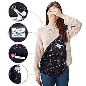 Kamo Sling Backpack Chest Shoulder Bag Crossbody Cycling Travel Hiking Daypack for Men Women With Earphone Hole