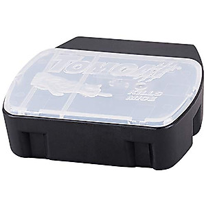 Tomcat Mouse Killer Child Resistant, Refillable Station with Clear Lid for Easy Monitoring, 1 Bait Station and 8 Refills