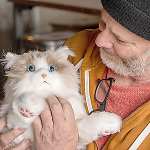 Chongker Weighted Stuffed Animals,Handmade Realistic Cat Plush Toy 3.3LBS,Lifelike Real Cat Size Companion Pet, Ragdoll Cat