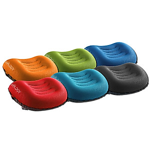 TREKOLOGY Ultralight Inflatable Camping Travel Pillow - ALUFT 2.0 Compressible, Compact, Comfortable, Ergonomic Inflating Pillows for Neck & Lumbar Support While Camp, Hiking, Backpacking