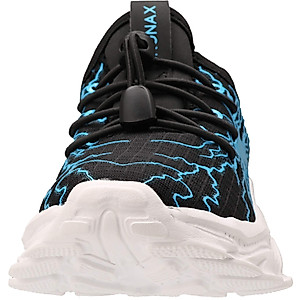 BRONAX Blue Boys Slip on Shoes Youth Laceless Sneakers Size 3 Comfortable Lightweight School Shoes Athletic Running Tennis for Big Kids