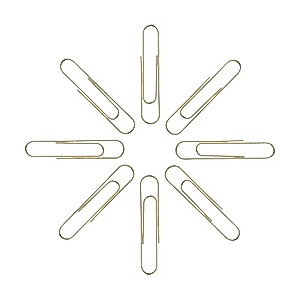 FUDAO FAMILY Large Paper Clips, Gold Paper Clips, 2 Inch Paper Clip, Jumbo Paperclips 100/Pack