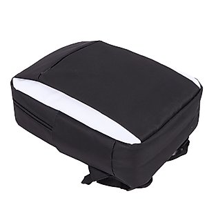 Game Console Backpack, Multifunction Storage Shockproof Carrying Case, Large Capacity Waterproof Nylon Fabric Travel Backpack for PS5