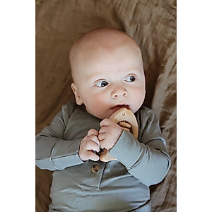 Adventure Awaits! - 2 Pack - Wooden Fish Rattle for Toddlers & Babies, Montessori Baby Rattles Teething Toys