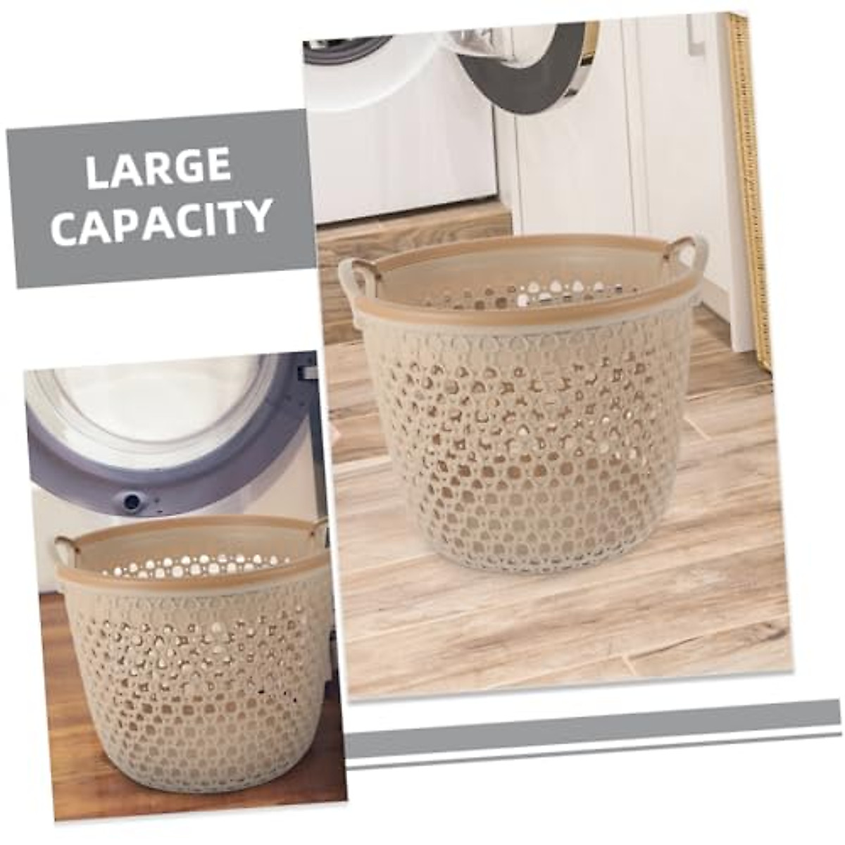 OFFSCH Woven Storage Basket Large Capacity Multi Use Organizer for Tabletop Sundries Laundry and Home Storage Versatile Woven Design for Stylish Organization