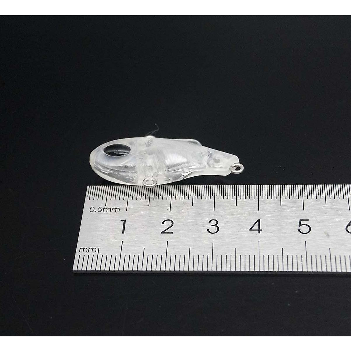 Free Eye 10PC Fishing Unpainted VIB Lure Blanks 36mm 4.5g Simulation Popperbait Topwater Freshwater Lipless Clear Hard Trout Salmon Artificial Bait