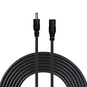 Liwinting 5Meters/16.4Feet DC Power Adapter Extension Cable, 1.35mm x 3.5mm Male to Female Jack DC 5 V Power Adapter Plug Extension Cord for DC Power Adapter, CCTV Security Camera etc. - Black