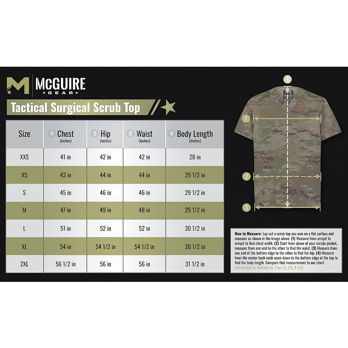 Tactical Ripstop Scrubs Top - for Nurses, Military and EMS (US, Alpha, X-Small, Regular, Regular, Woodland MARPAT)