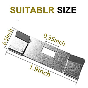 Vertical Blind Repair Vane Savers, Electroplated Vertical Blinds Repair Kit, Vertical Blind Repair Clips, Metal Vertical Blind Repair Tabs for Vertical Blinds Replacement Slats (20 PCS)