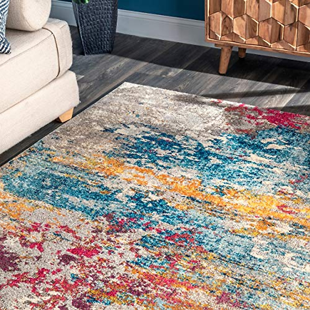 nuLOOM Monet Modern Area Rug, 7' 10" x 10' 10", Multi