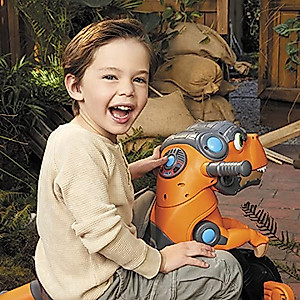 Little Tikes Chompin' Dino Trike, Outdoor Indoor Ride On Toy w/Dinosaur Sounds Roars, Adjustable Seat, Rugged Wheels- Kids Gift, for Toddler Boys & Girls Ages 3 4 5+ Years Old, Large