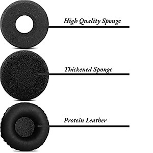 Earpads Sponges Cushion Replacement Ear Cushions Cover Compatible with Jabra PRO 920 930 935 9450/VXI BlueParrott B250-XTS/Telex Airman750 760 Headset (Stereo)
