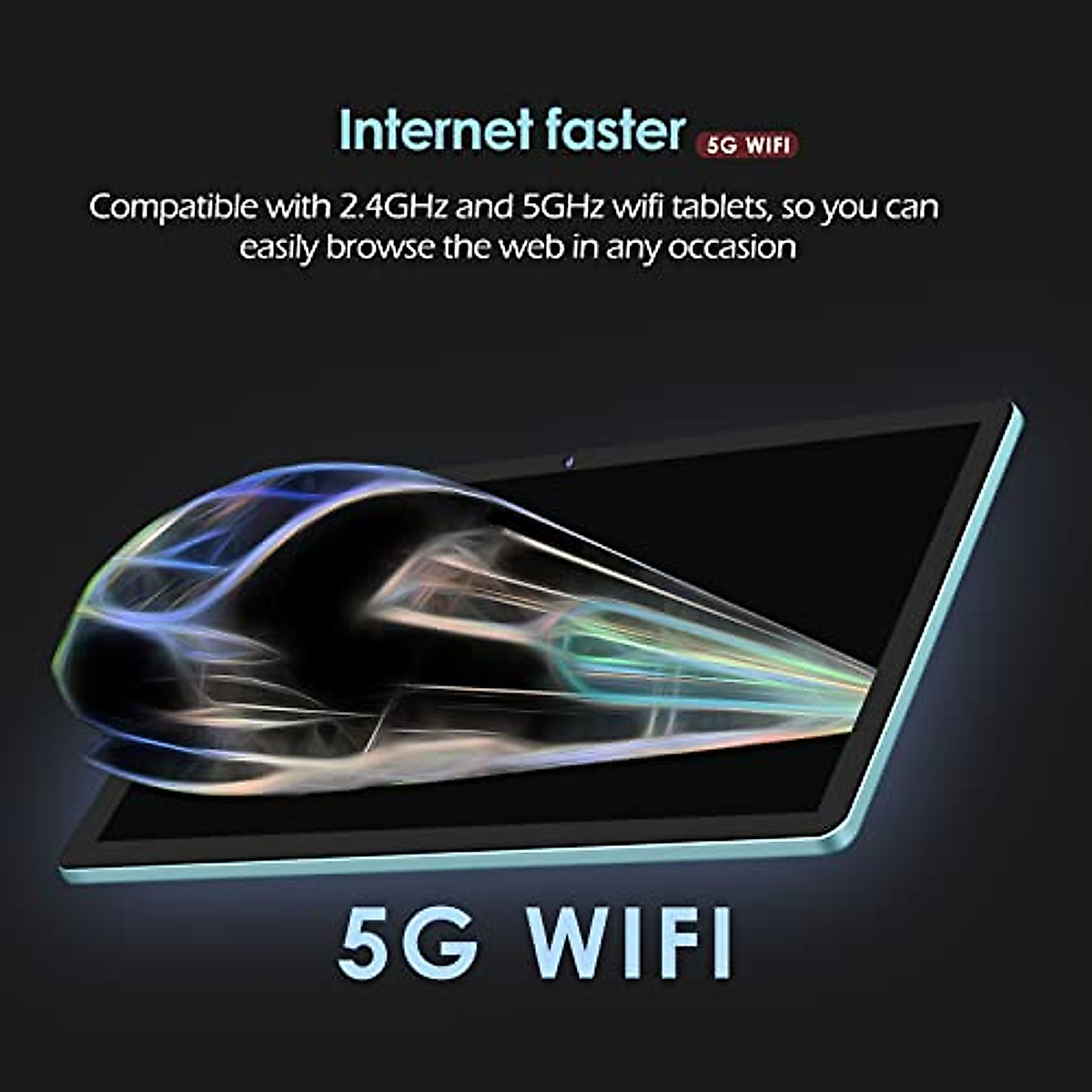 Tablet 10 inch Latest 128 GB ROM Android 11 Q10PRO Tablets:4GB RAM|5G/4G Wi-Fi|Octa-Core|8000mAh|Bluetooth|Google Certified Tablet with Keyboard, Mouse, Earphones etc./Support Split Screen-Green