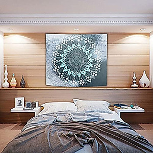 Mandala Tapestry Wall Hanging Tapestry for Bedroom Living Room Dining Room Dormitory Wall Decor Tapestry Bedside TV Background Decoration (51.2x59.1 inches, 130x150 cm)