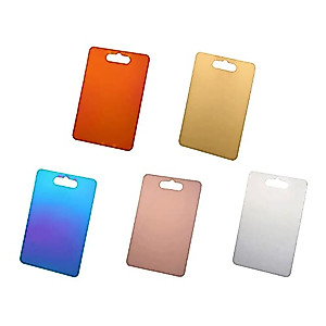 GULRUH Wood Cutting Boards for Kitchen, 1PCS Stainless Steel Durable Chopping Board Non-Slip Kitchen Cutting Board Vegetable Meat Tools Kitchen Washable Chopping Blocks (Color : Rainbow-1PCS)