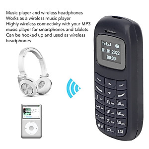 Senior Cell Phone, Easy to Use Unlocked Mobile Phone for Elderly Kids, Big Button, Dual SIM Card Dual Standby, GSM 2G WCDMA 2G Network, Loud Volume Music Player (Blue)