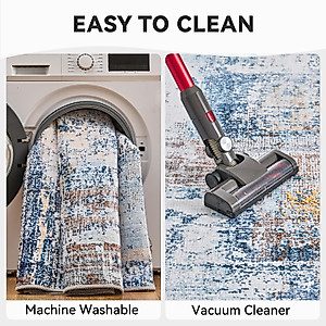 Area Rugs for Living Room Rug 5x7 Bedroom Rug Washable Carpet-Rugs for Bedroom Abstract Modern Rug Dining Room Rug Low Pile Contemporary Office Rug Non Slip Rug Colorful