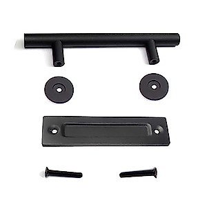 Newhome Barn Door Hardware Kit L: 79" Fit 38" Wide Door Panel