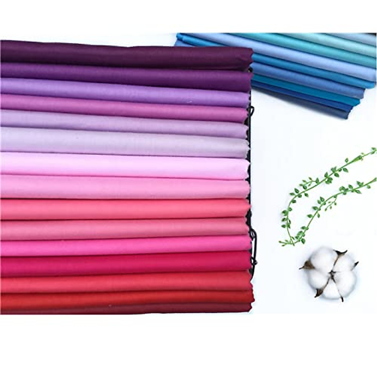 UPSYTIO 50 Pieces 9.8"x 9.8" Cotton 100% Fabric Bundles Squares Sewing Supplies for Quilting Patchwork, DIY Craft, Scrapbooking Cloth