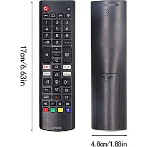 Replacement Remote Control for LG TV Remote LED OLED LCD Webos 4K 8K UHD HDTV HDR Smart TV with Netflix, Prime Video, Disney, LG Channels Button AKB76037601 43UP7000PUA 32LM627BPUA