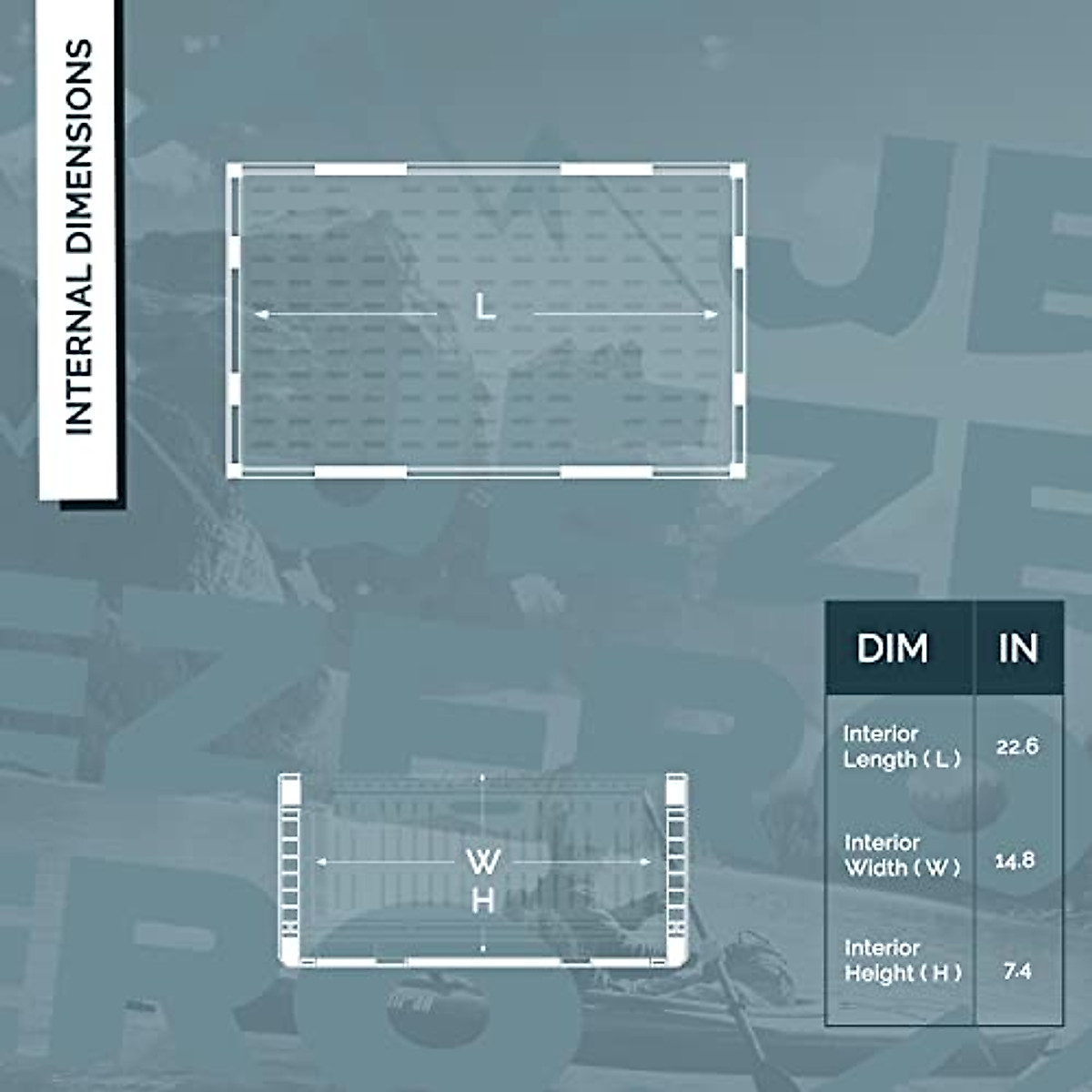 JEZERO Stackable, Collapsible Professional Storage Crate: Grated Wall Utility Storage Baskets for Household Storage and Organization | Black, 23.6" x 15.8" x 7.7” (PN: CC19)