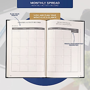 The Performance Planner | Linen Edition | By Zig Ziglar | 6x9 inch Hardcover Daily Planner Journal and For Daily Weekly Monthly and Yearly Goal Setting And Achieving