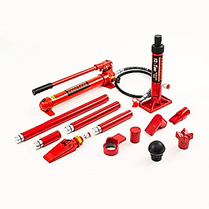 REDLOONG 10 Ton Porta Power Hydraulic Jack, Upgraded Hydraulic Combined Multifunctional Jack for car Repairs,Auto Body Frame Repair Kit (12 Ton)