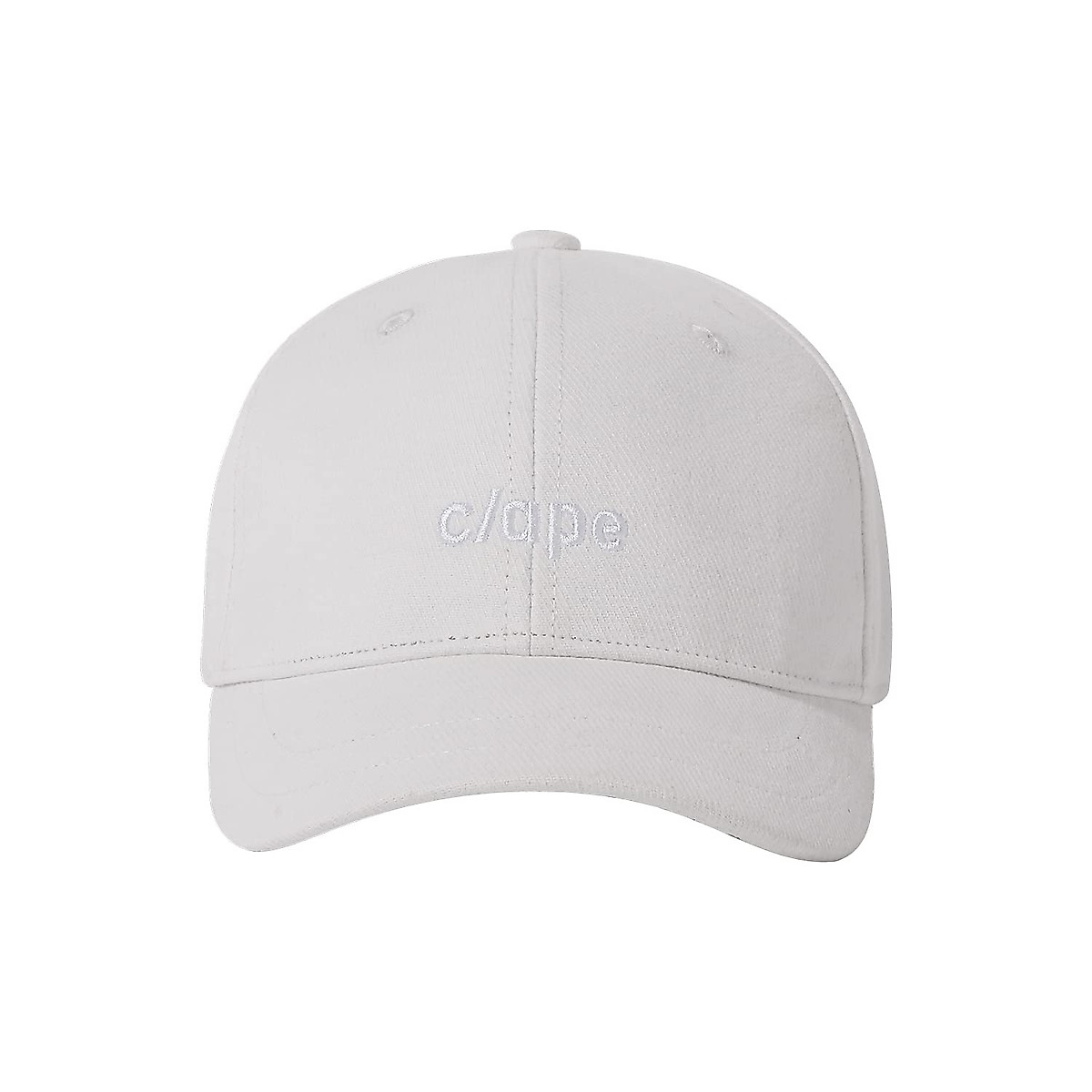 Clakllie Curved Brim Baseball Caps Cotton Trucker Hat Solid Color Dad Hats Short Brim Running Cap Skateboard Hat,Beige