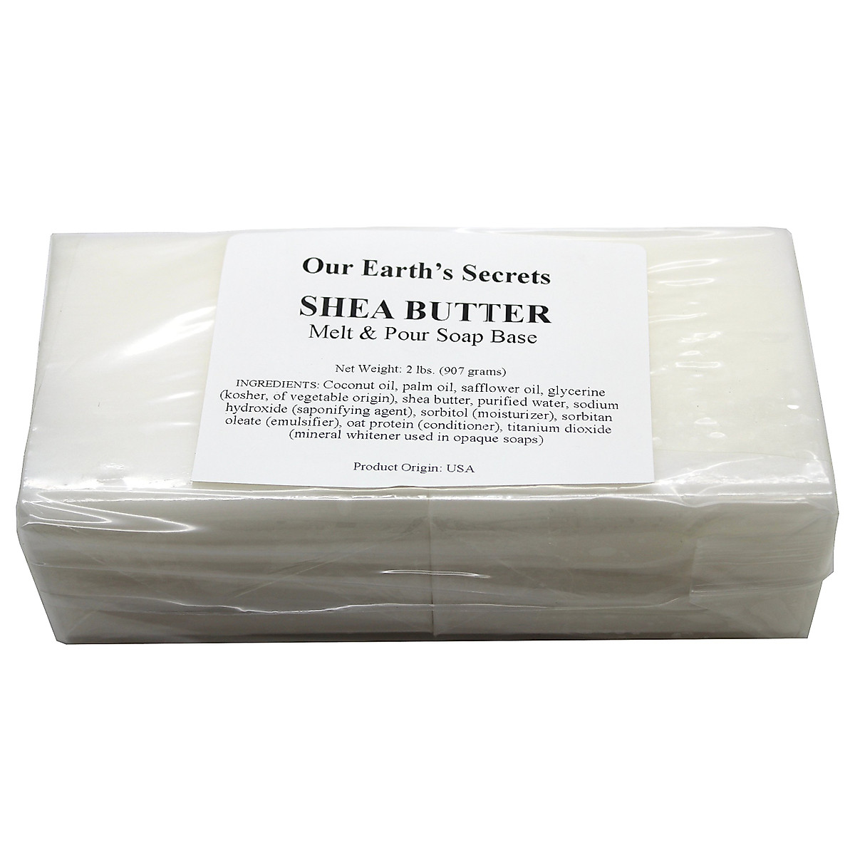 Shea Butter - 2 Pound Melt and Pour Soap Base - Our Earth's Secrets
