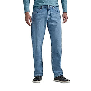 Wrangler Authentics Men's Classic 5-Pocket Relaxed Fit Flex Jean Stonewash Flex 35W x 29L