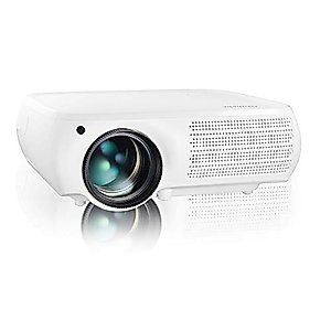 Gzunelic Real 9500 lumens Real Native 1080p LED Video Projector ± 50° 4D Keystone X / Y Zoom 10000:1 Contrast Full HD Home Theater LCD Proyector Built in HI-FI Stereo Sound Box